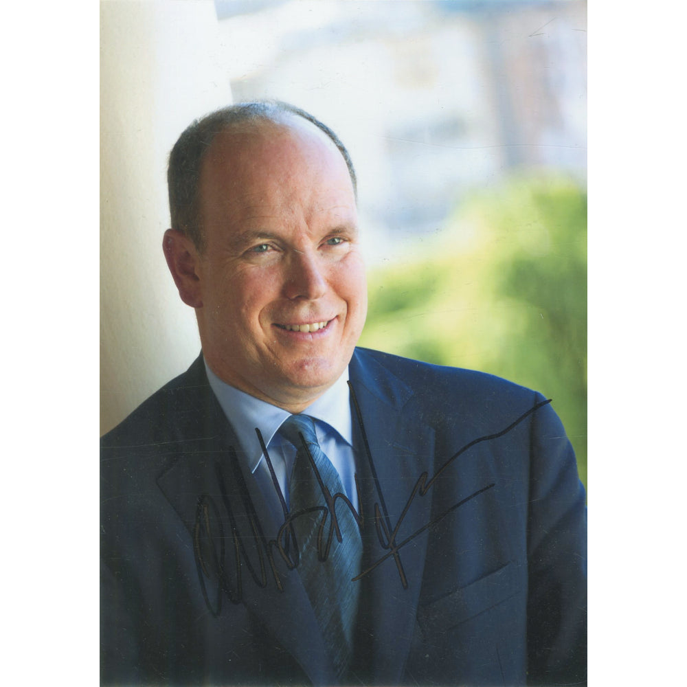Prince Albert II of Monaco Autograph Signed Photograph