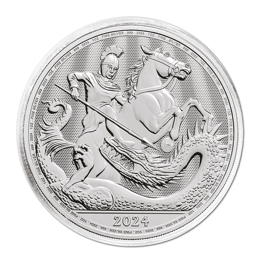 2024 UK St George & The Dragon 1oz Silver Coin