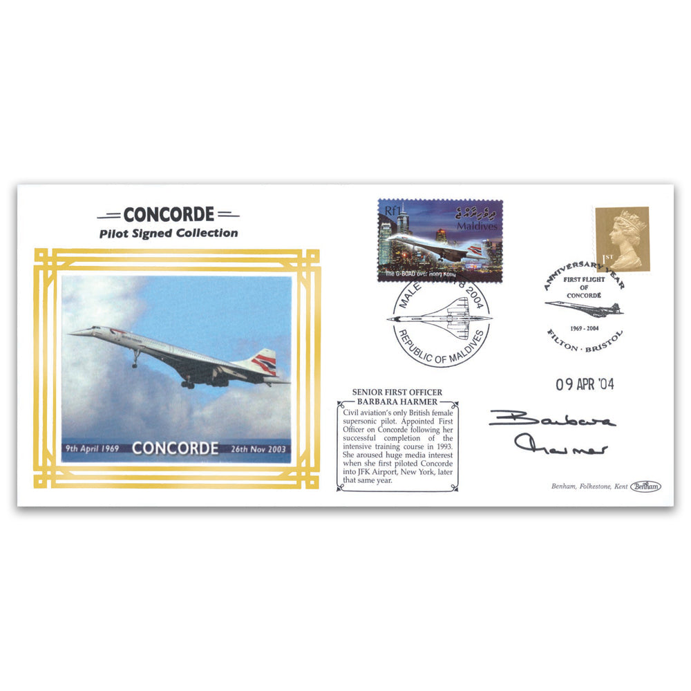 2004 Concorde Pilot Signed - Signed Barbara Harmer
