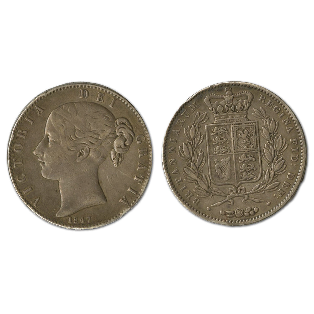 1847 Silver Crown Coin