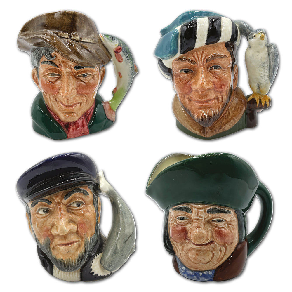 Royal Doulton Small Toby Jugs x 4