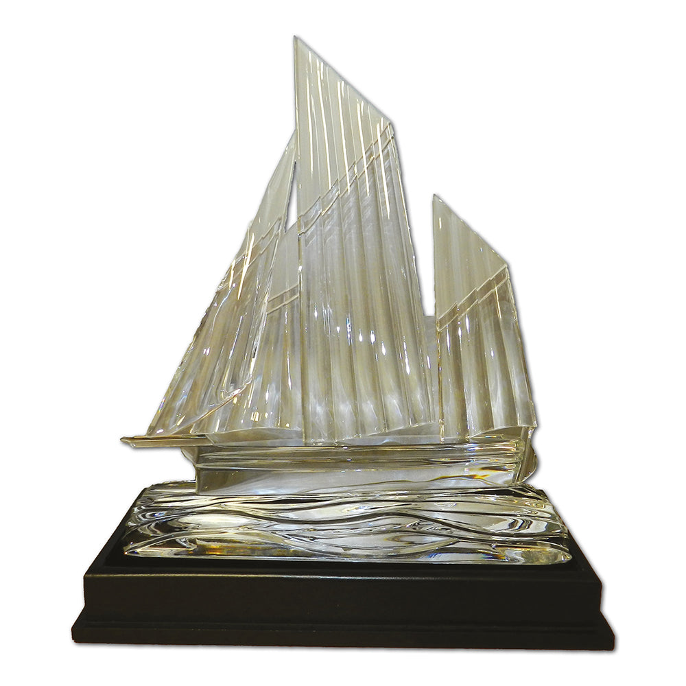 Waterford Crystal Yacht Sculpture