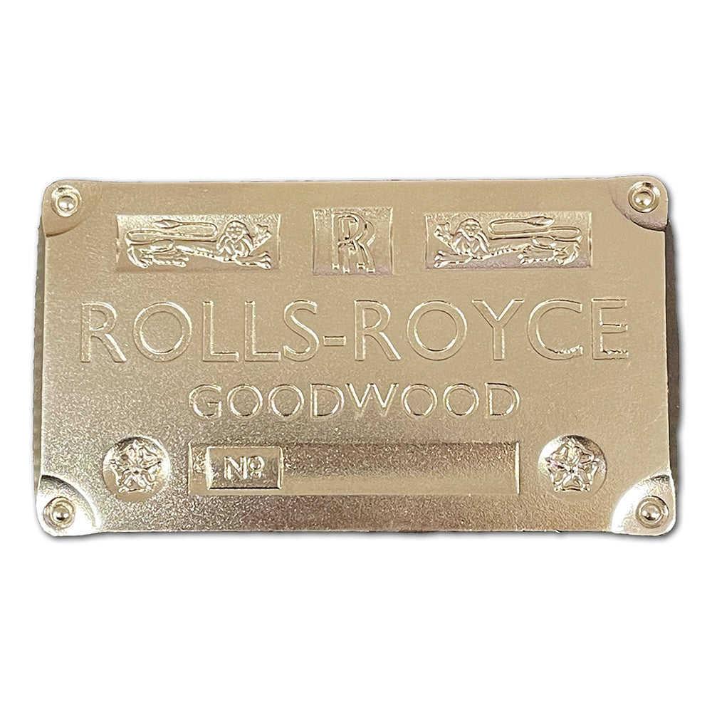 Rolls-Royce Serial Plaque