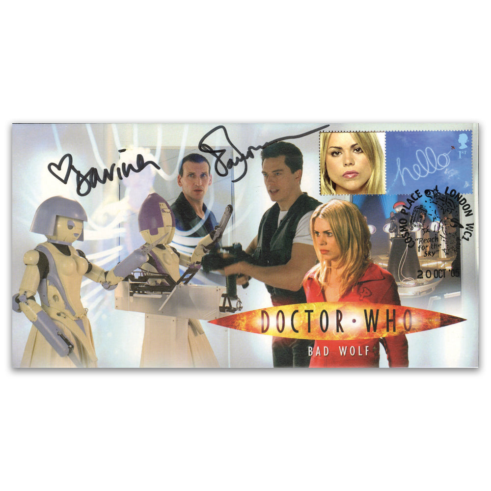 Doctor Who Bad Wolf Signed John Barrowman & Davina McCall