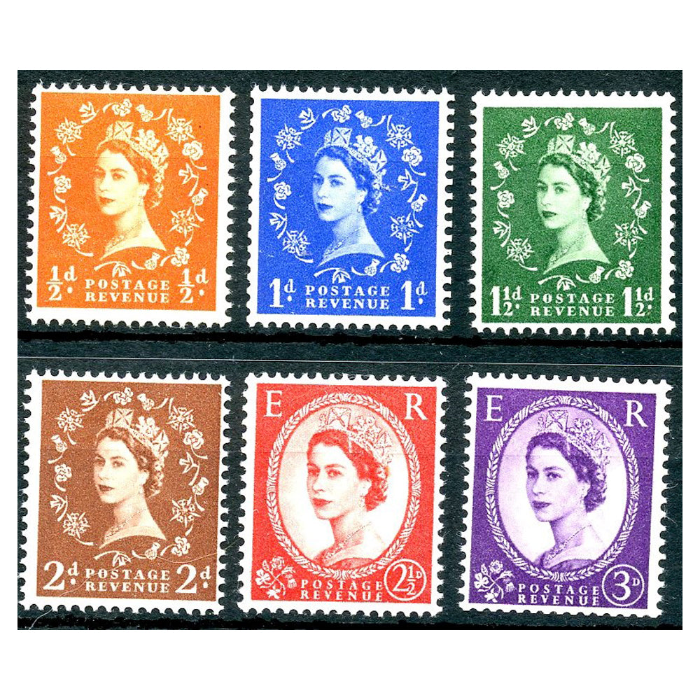 GB 1957 Graphite lines issue, u/m. SG561-66