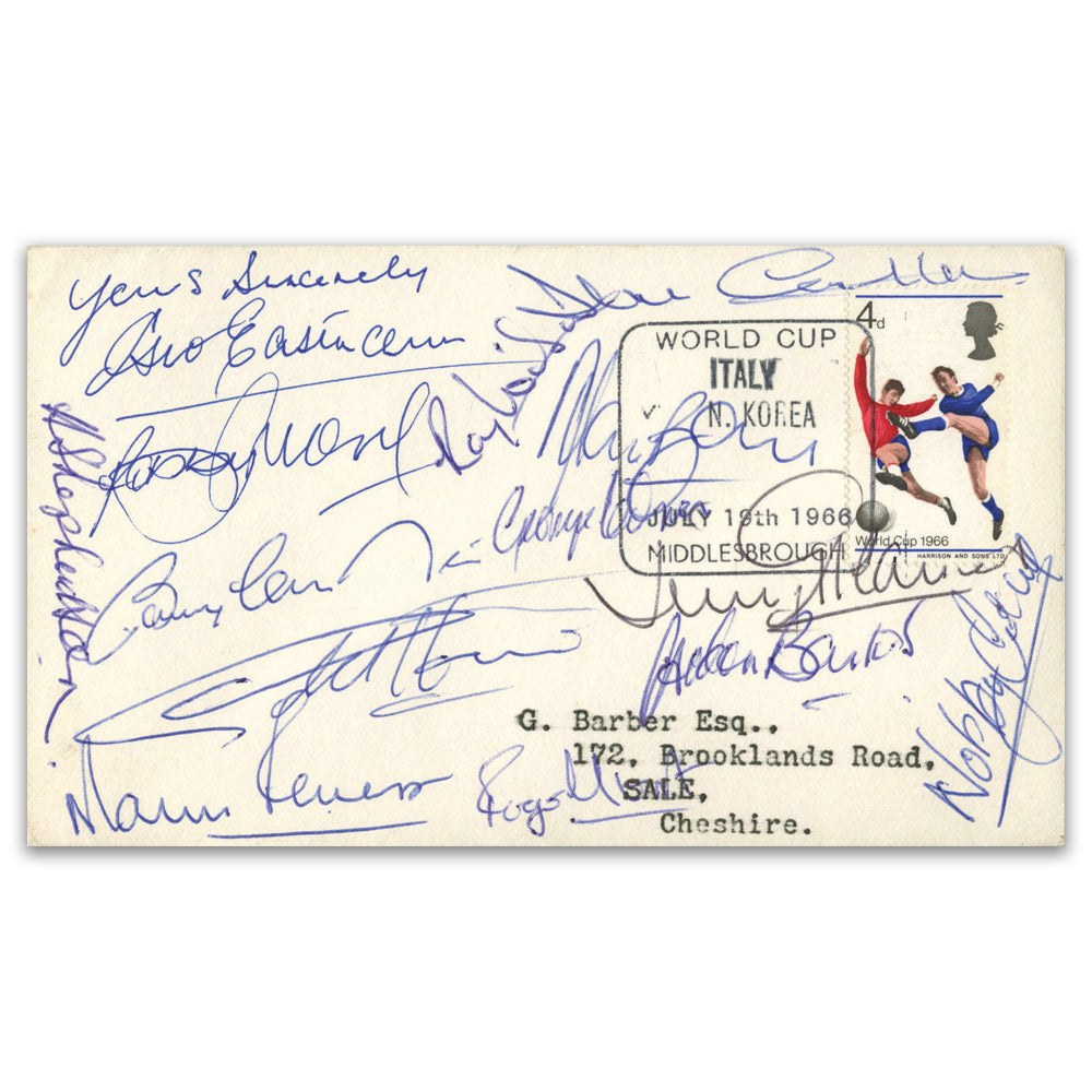 1966 World Cup - Signed by Bobby Moore & 13 1966 Players
