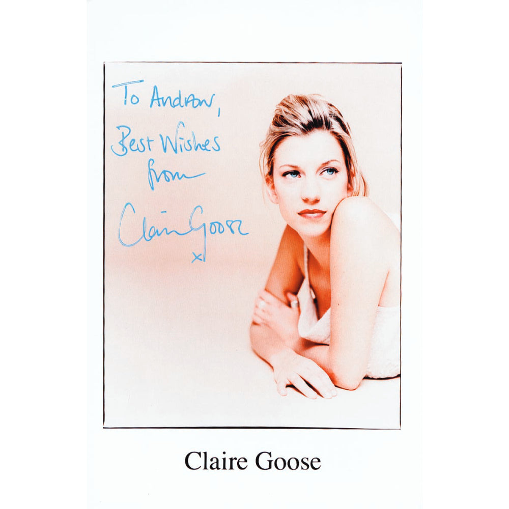 Claire Goose - Autograph - Signed Colour Photograph