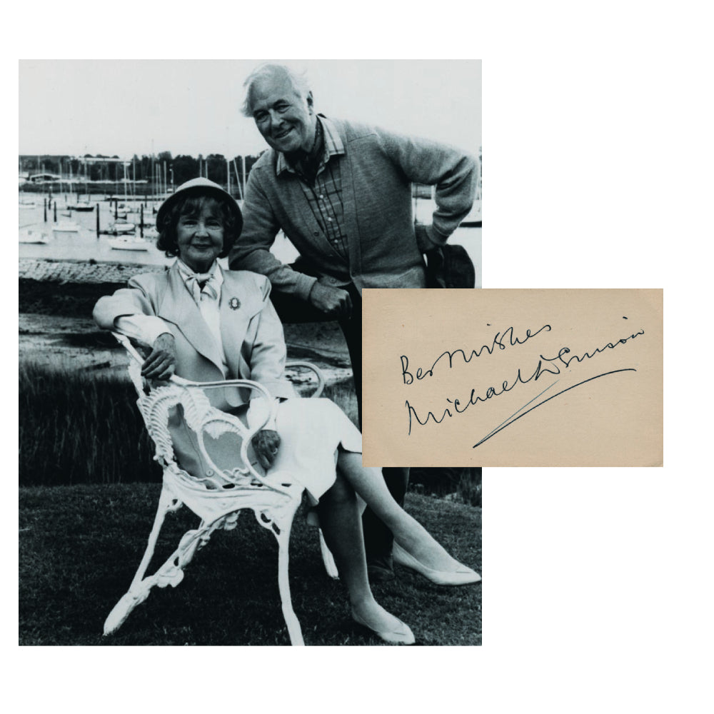 Michael Dennison - Autograph - Signature Mounted with Black & White Ph