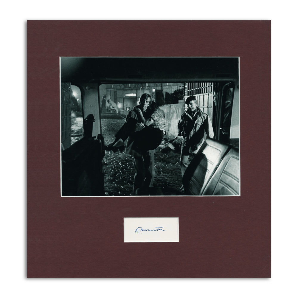 Edward Fox - Autograph - Signature Mounted with Black & White Photogra