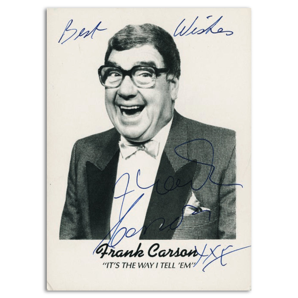 Frank Carson - Autograph - Signed Black and White Photograph
