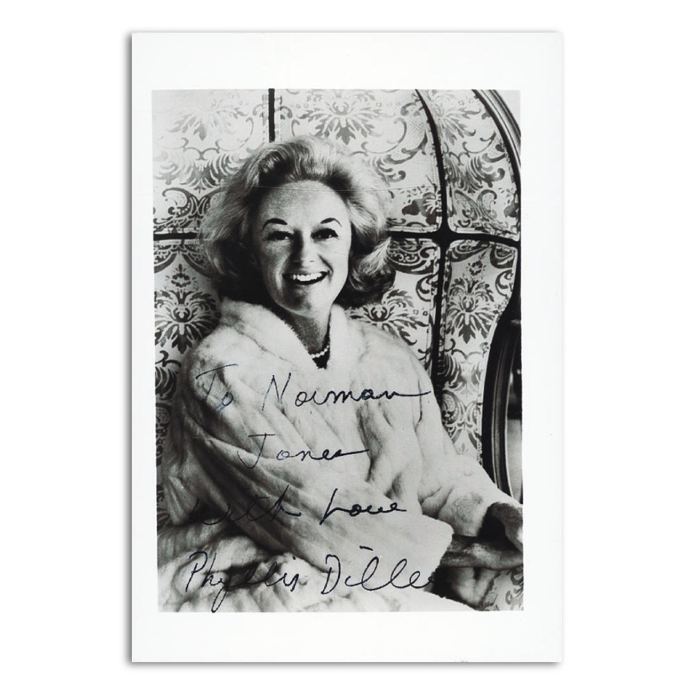 Phyllis Diller - Autograph - Signed Black and White Photograph