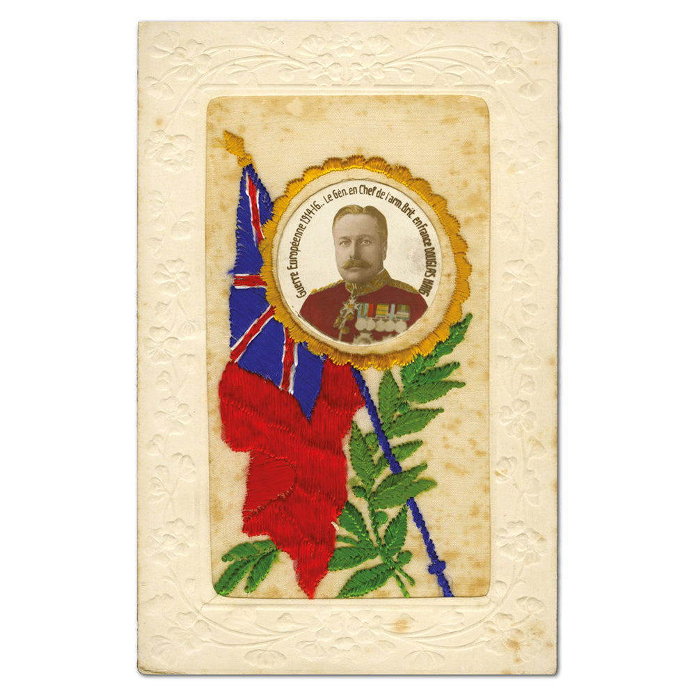 WWI Silk Postcard - General Haig