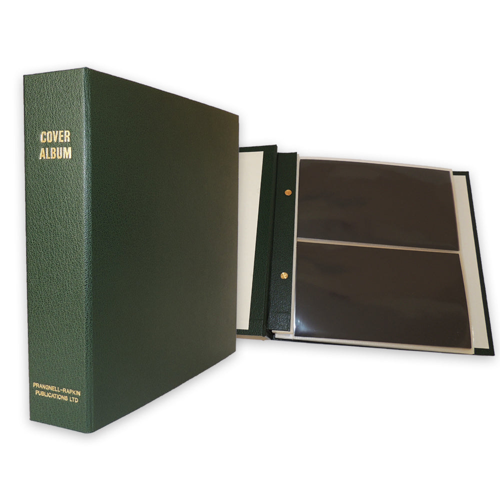 Double Size FDC Album - Green (25 Double Leaves)