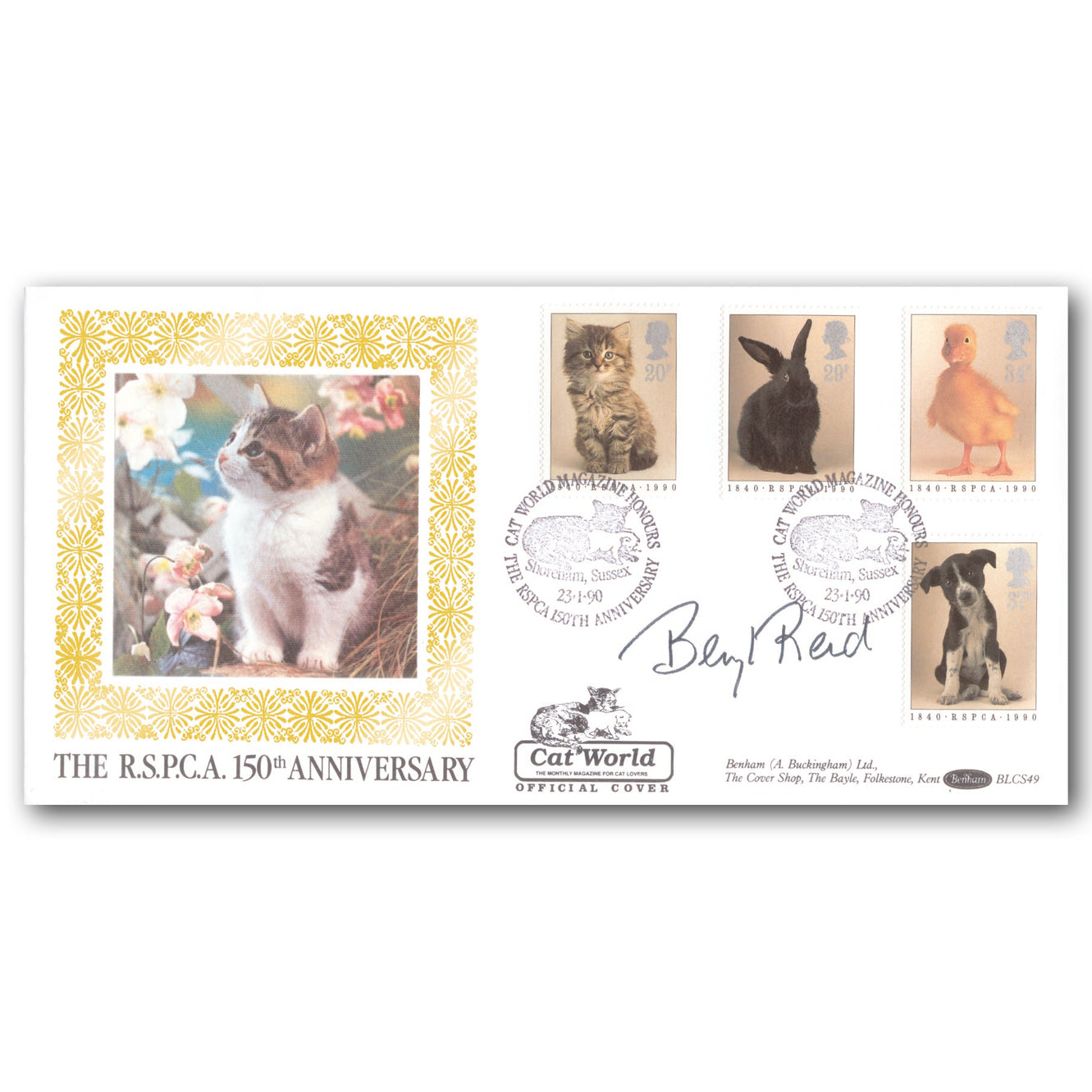 1990 RSPCA 150th Anniversary - Signed Beryl Reid