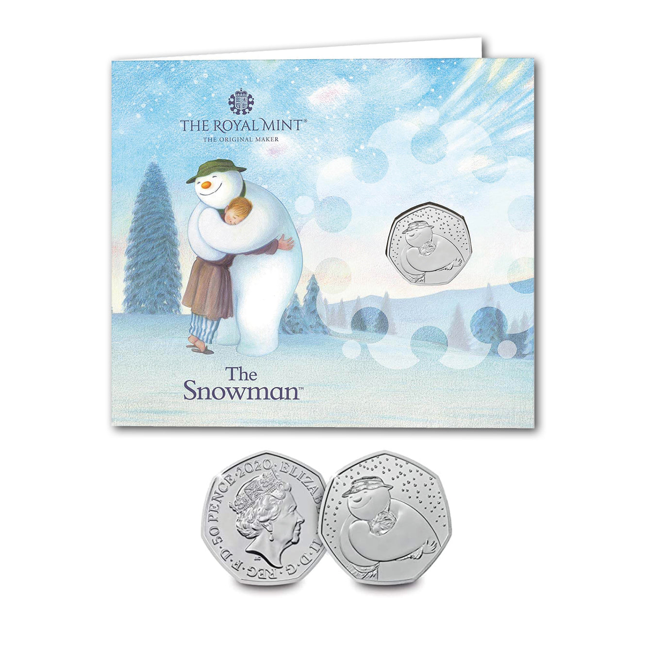 2020 The Snowman 50p Coin in Presentation Pack