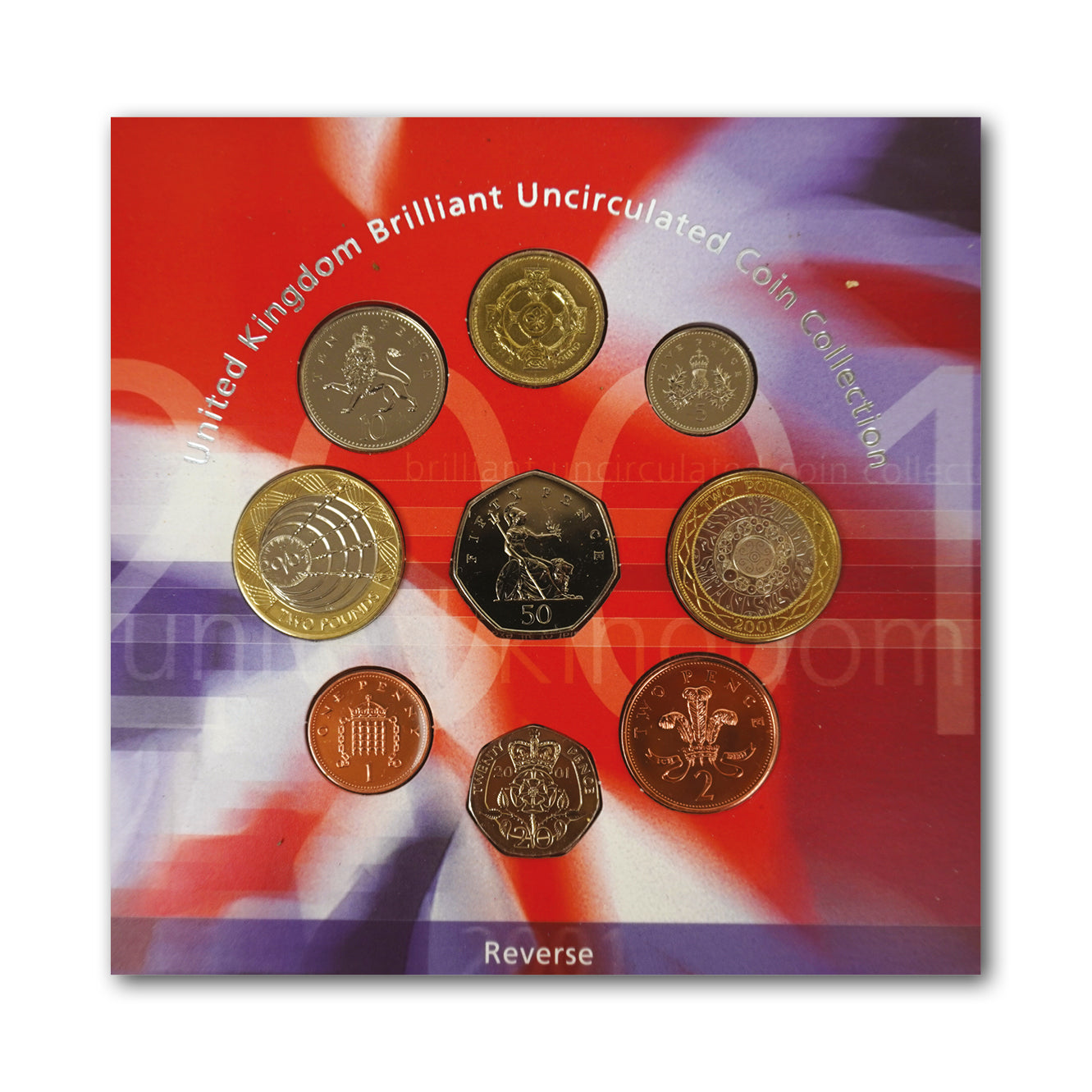 2001 Royal Mint Brilliant Uncirculated Coin Collection