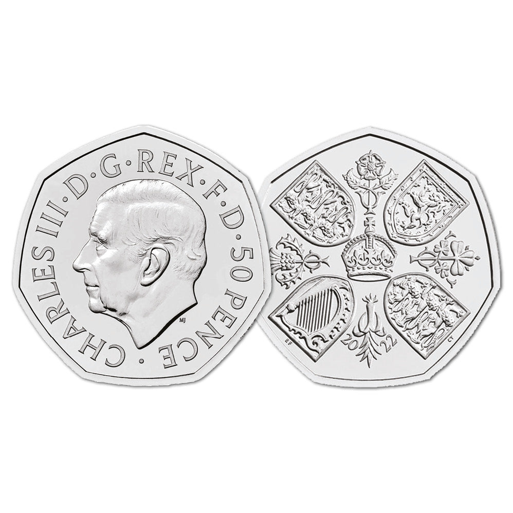 2022 First King Charles III 50p coin