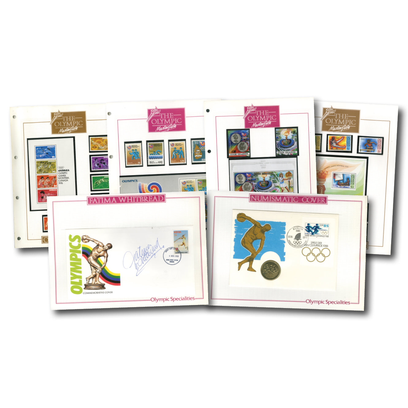 1988 The Olympic Masterfile Stamp Collections - 3 Albums