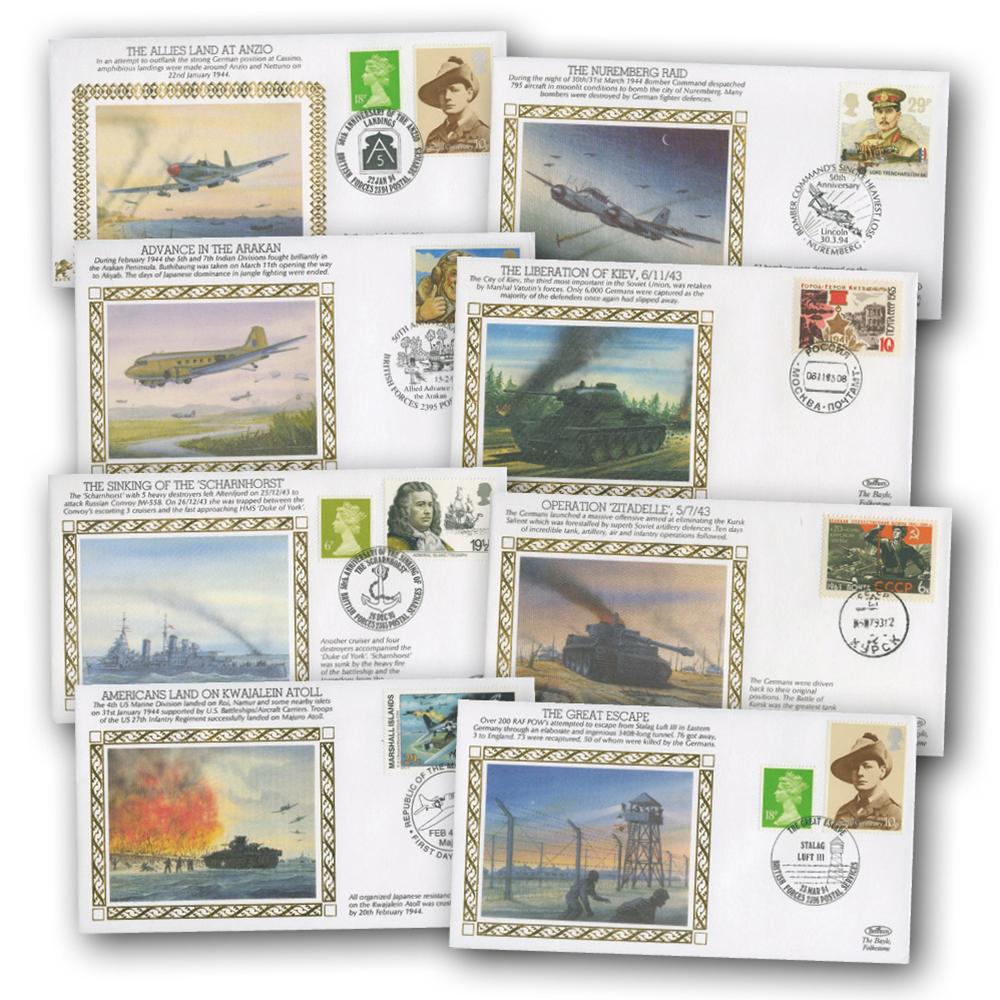 Benham 50th Anniversary of World War II Collection - 150 Covers