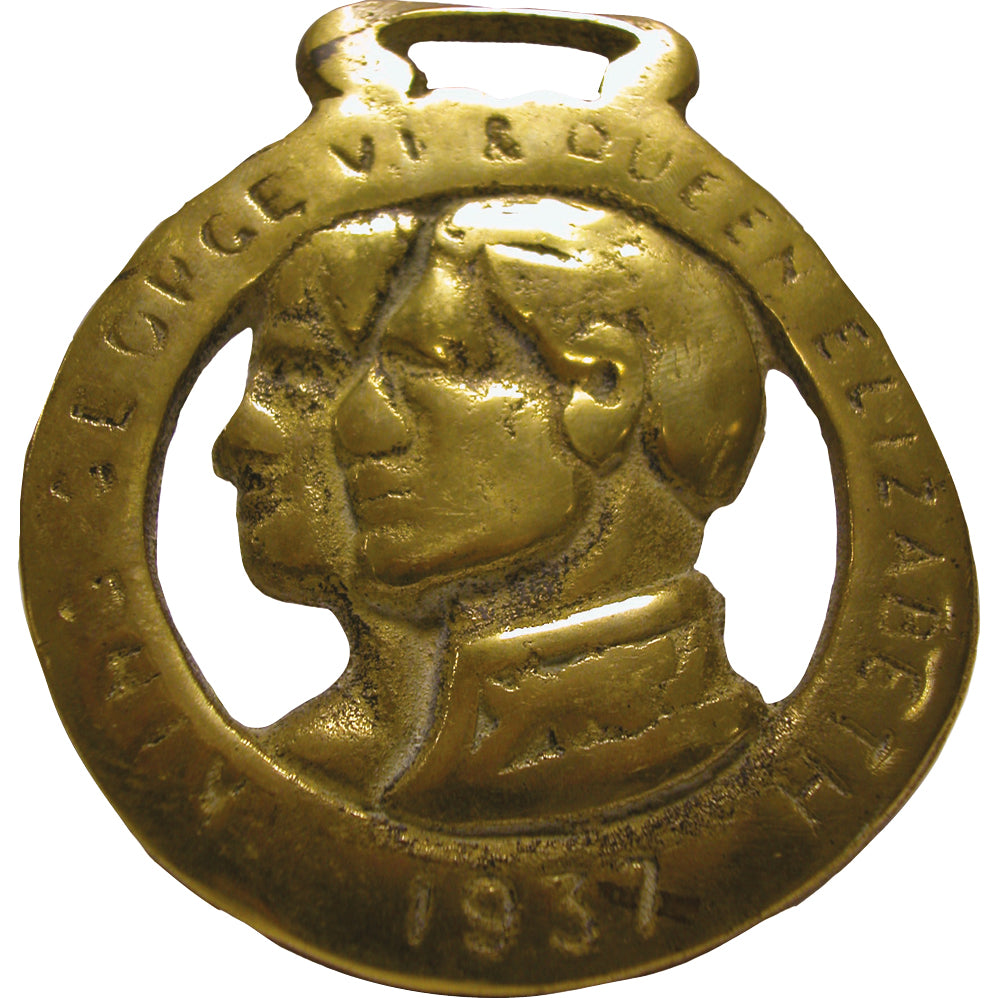 Horse Brass - George VI & Queen Elizabeth 1937