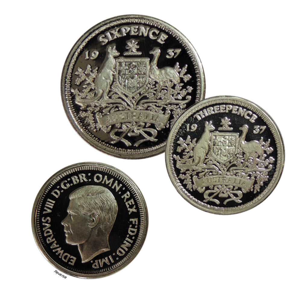 Edward VIII Australia 1937 Silver Proof Pattern 3d & 6d