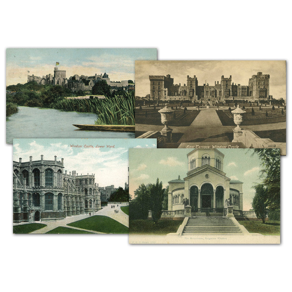 24 Vintage Windsor Castle Postcards