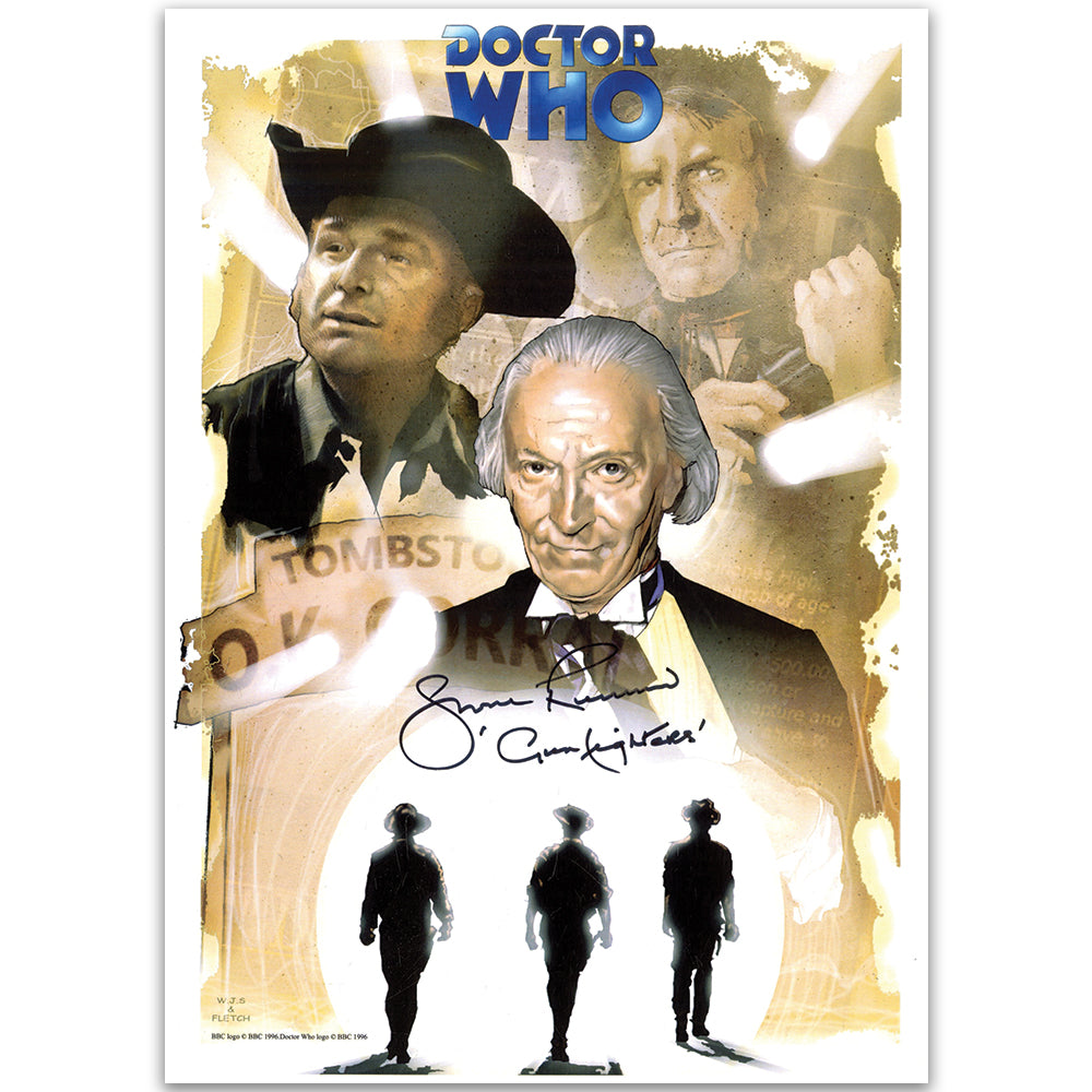 Doctor Who OK Corral Print sign Shane Rimmer
