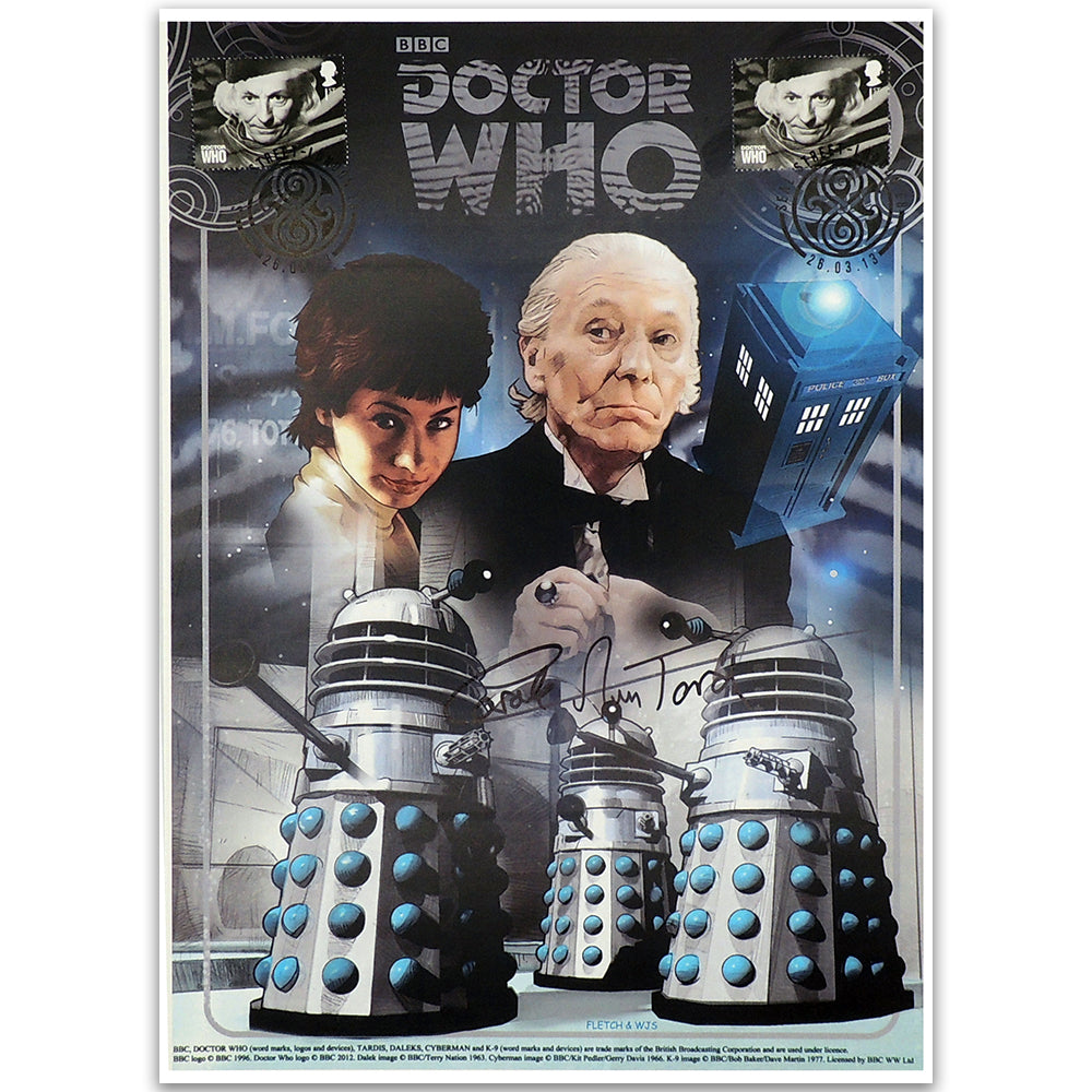 Doctor Who First Doctor Stamped Print - Signed Carole Ann Ford
