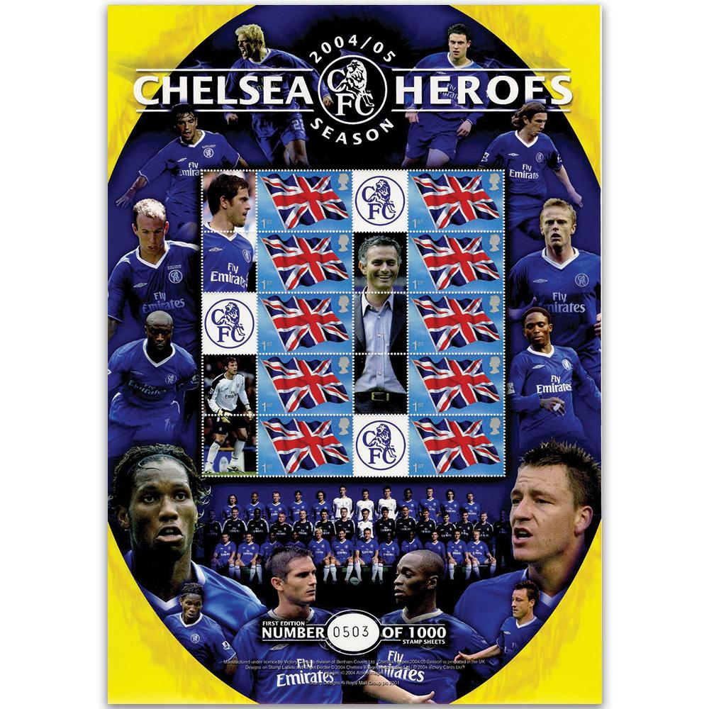 Chelsea Heroes GB Customised Stamp Sheet