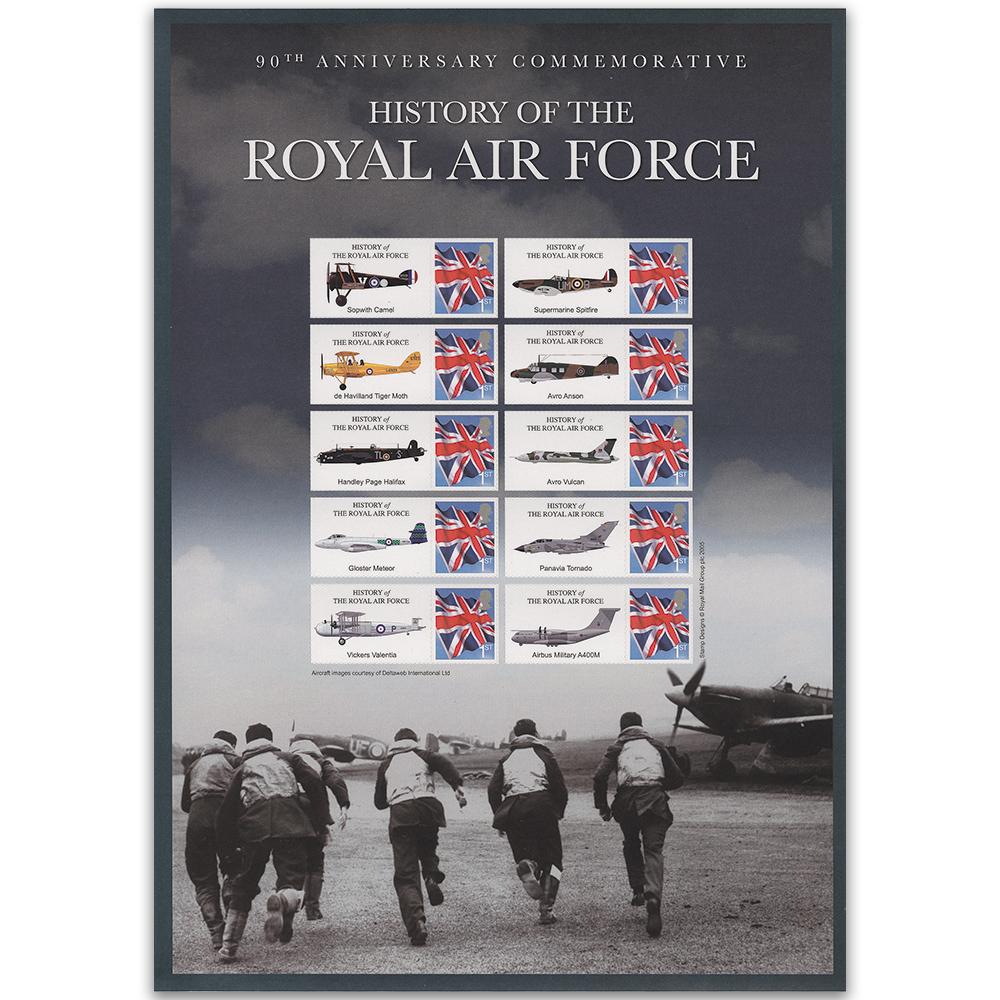 RAF GB Customised Stamp Sheet