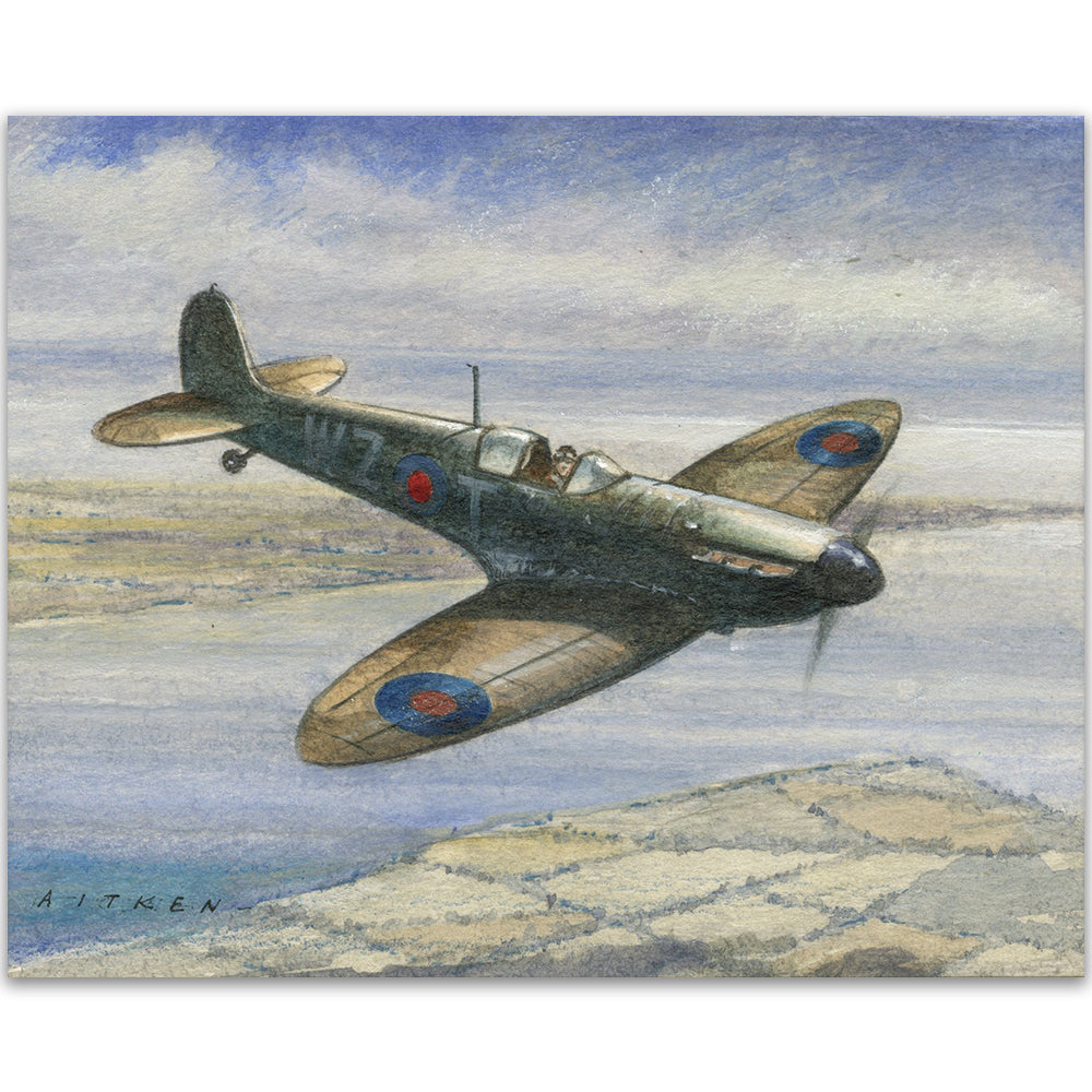 Spitfire artwork by Kenneth C Aitken