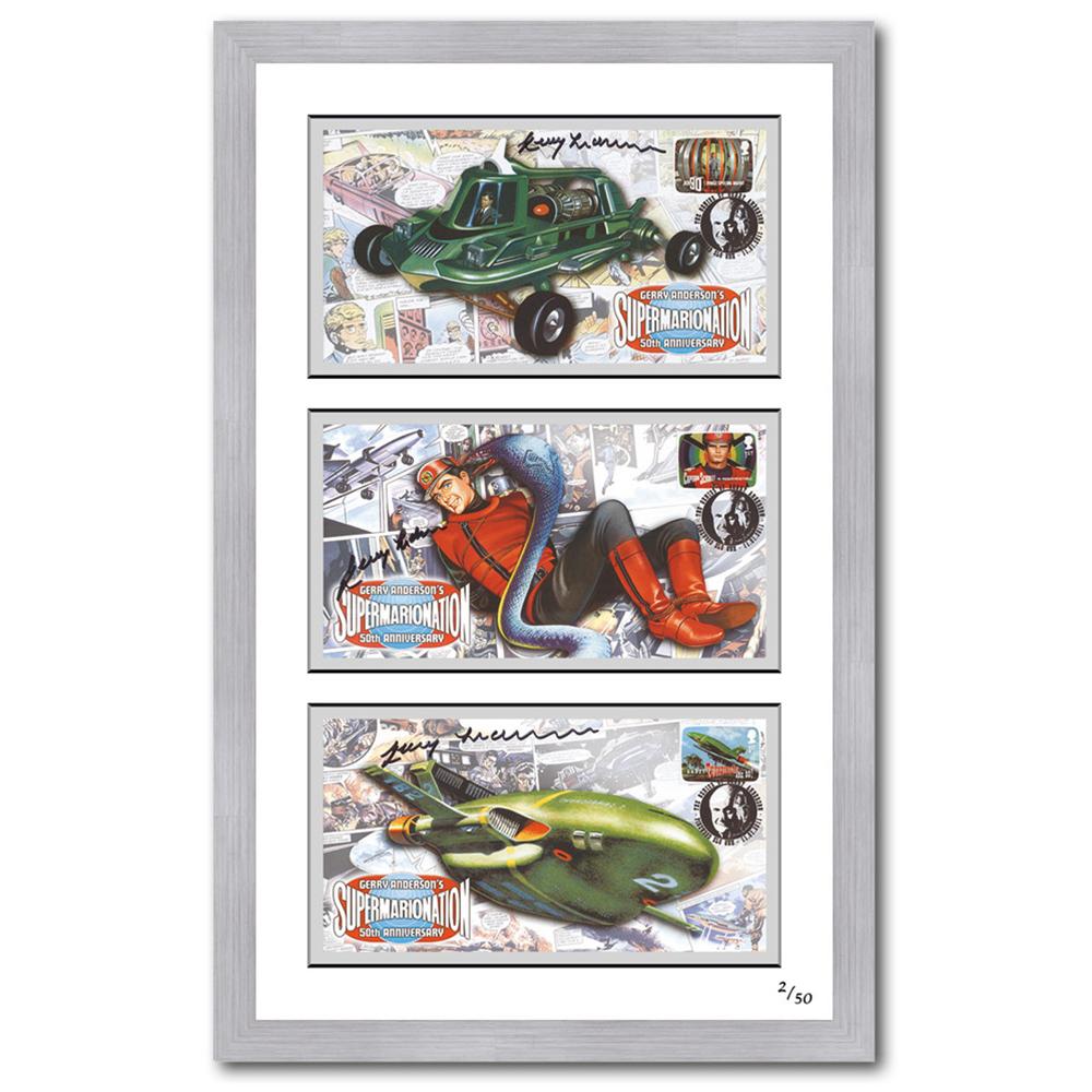 Gerry Anderson Signed & Framed Edition - Joe 90, Capt Scarlett & Thund