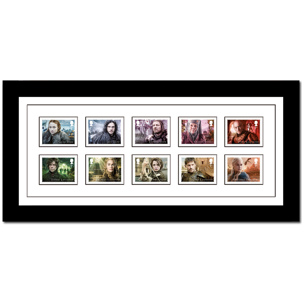 Game of Thrones Stamps Framed Edition