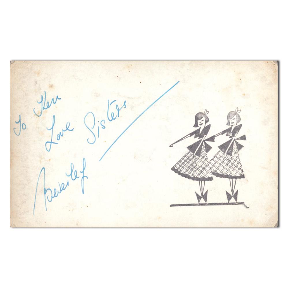Postcard - Beverley Sisters Signature