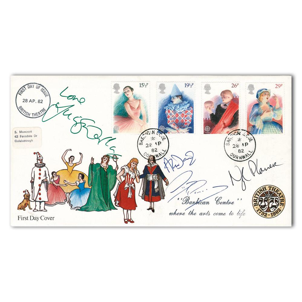 1982 British Theatre - Signed Alan Davies, Neil Pearson, Julia Sawalha