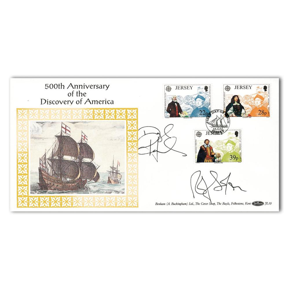 1992 Discovery of America - Signed Daryl Hannah and Rolf Saxon