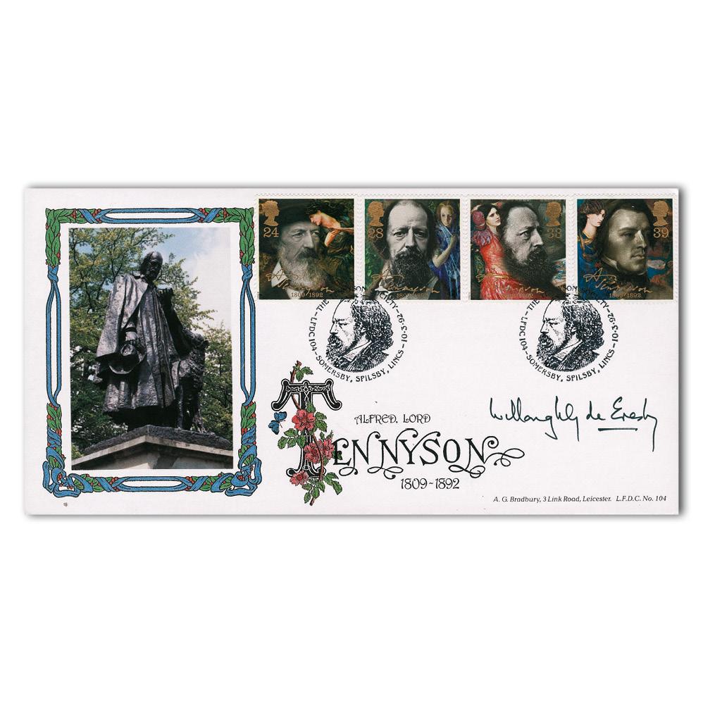 1992 Alfred Lord Tennyson - Signed by Baroness Willoughby de Eresby