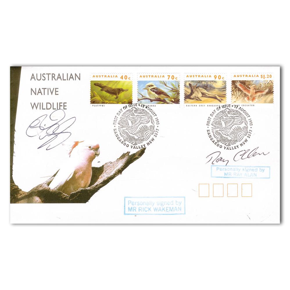 1993 Australian Wildlife Cover - Signed Rick Wakeman and Ray Alan