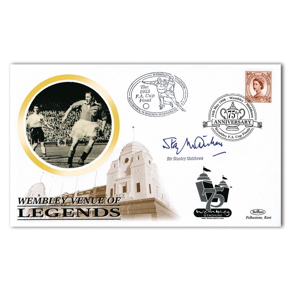 1998 Wembley 75th - Signed by Stanley Matthews