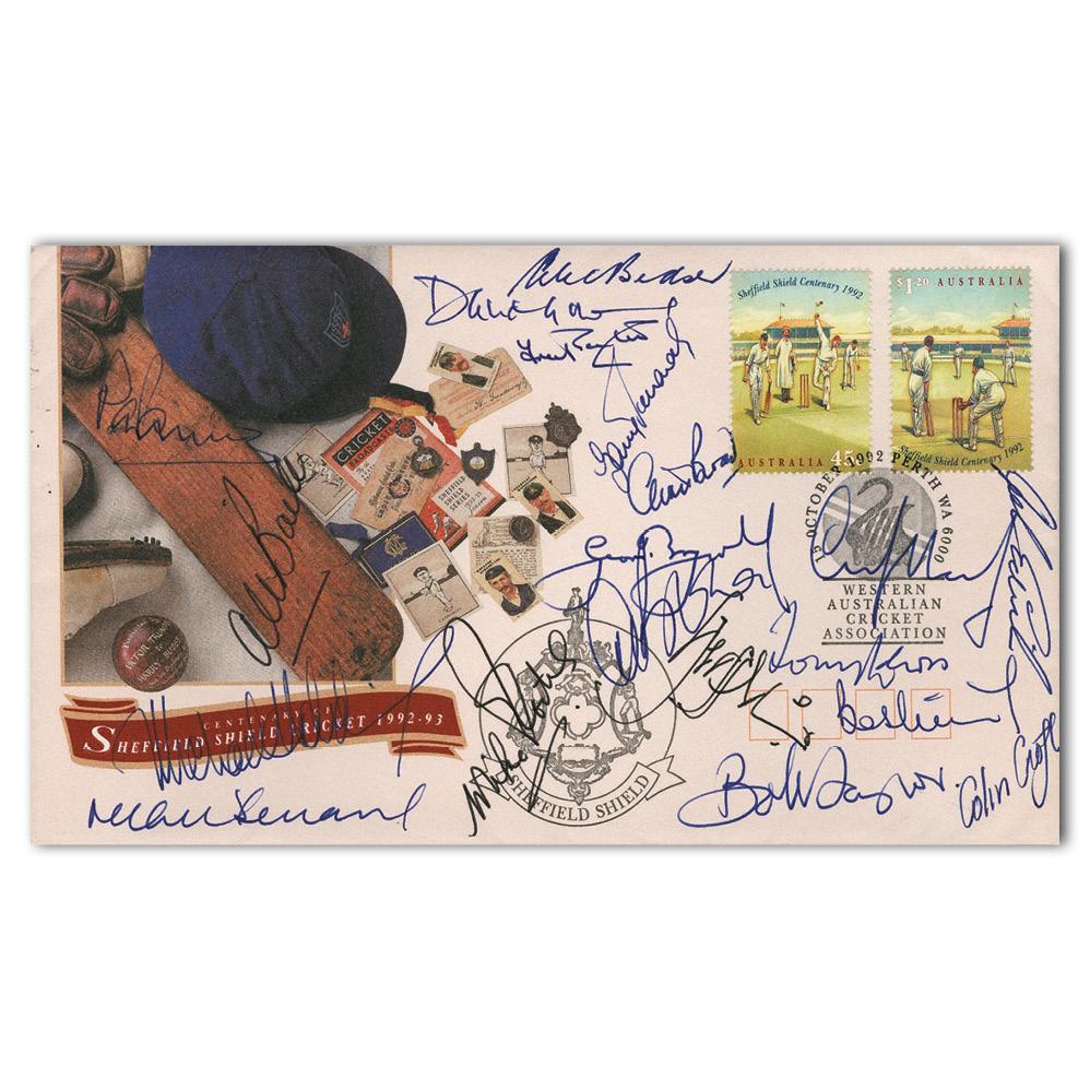 1992 Sheffield Shield Centenary - Multi Signed Including Boycott & Edr