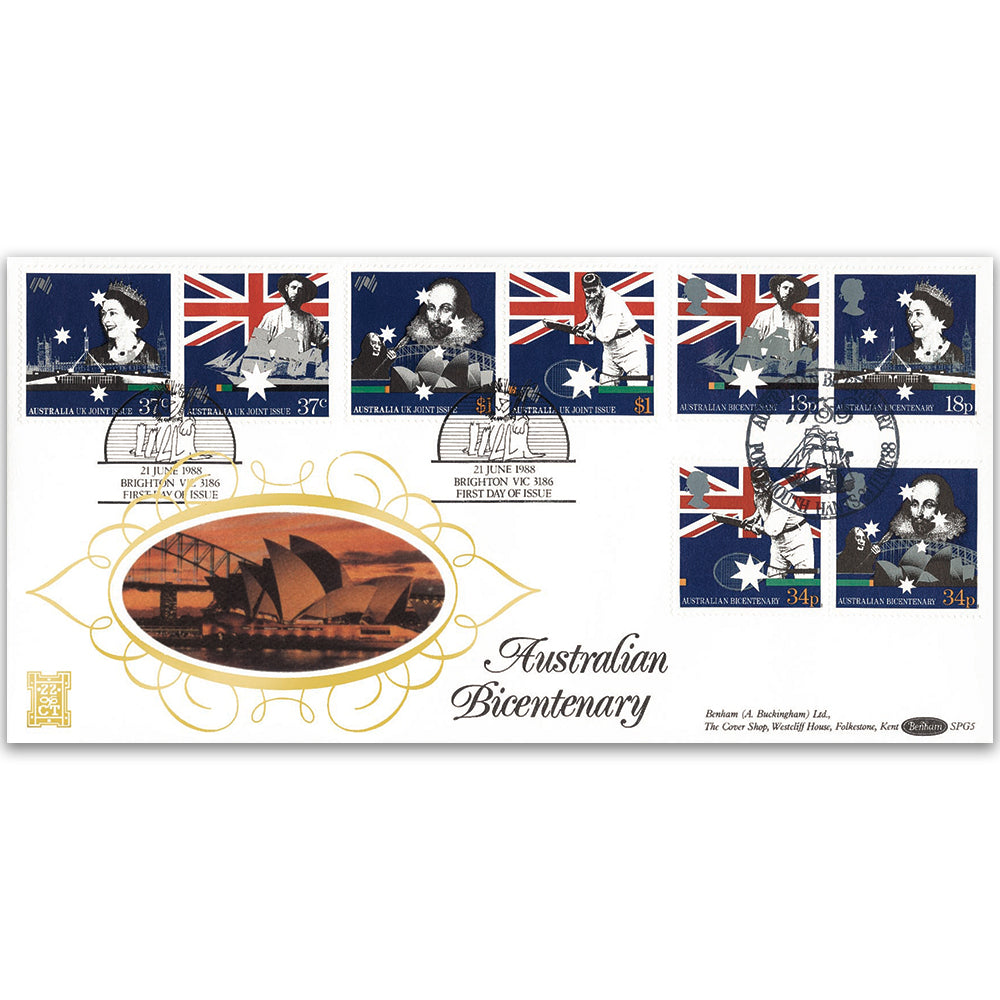 1988 Australia Bicentenary - Dbld Brighton, Vic