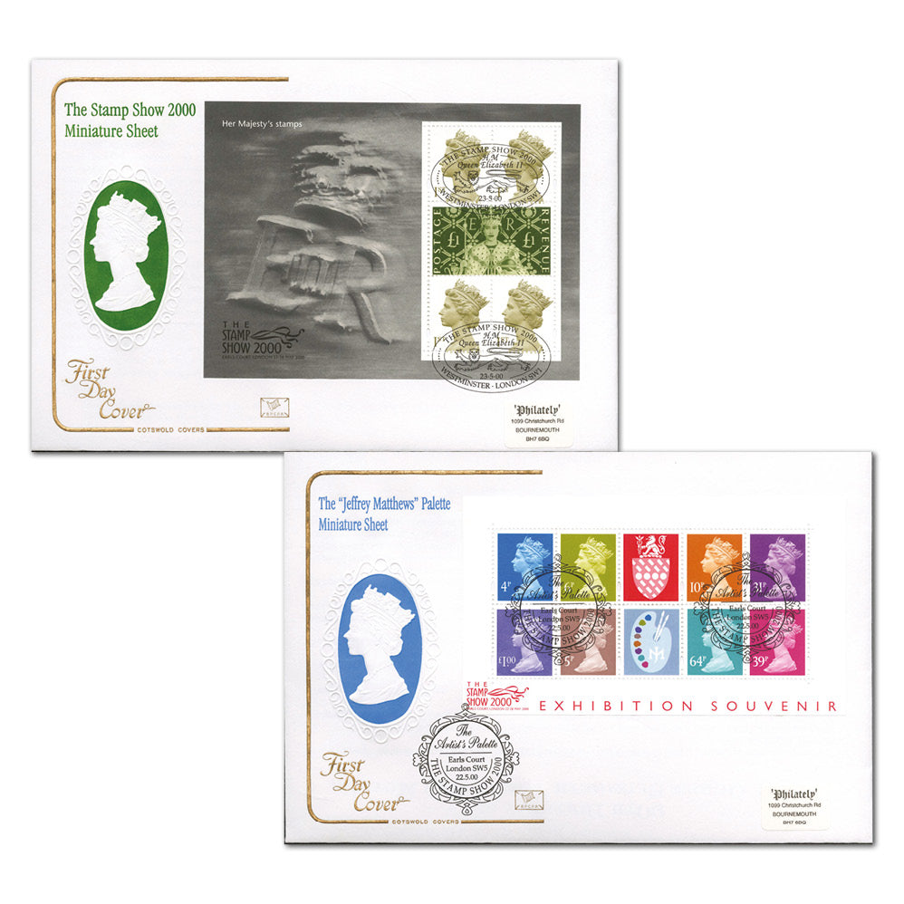 2000 Stamp Show Pair of Cotswold Covers
