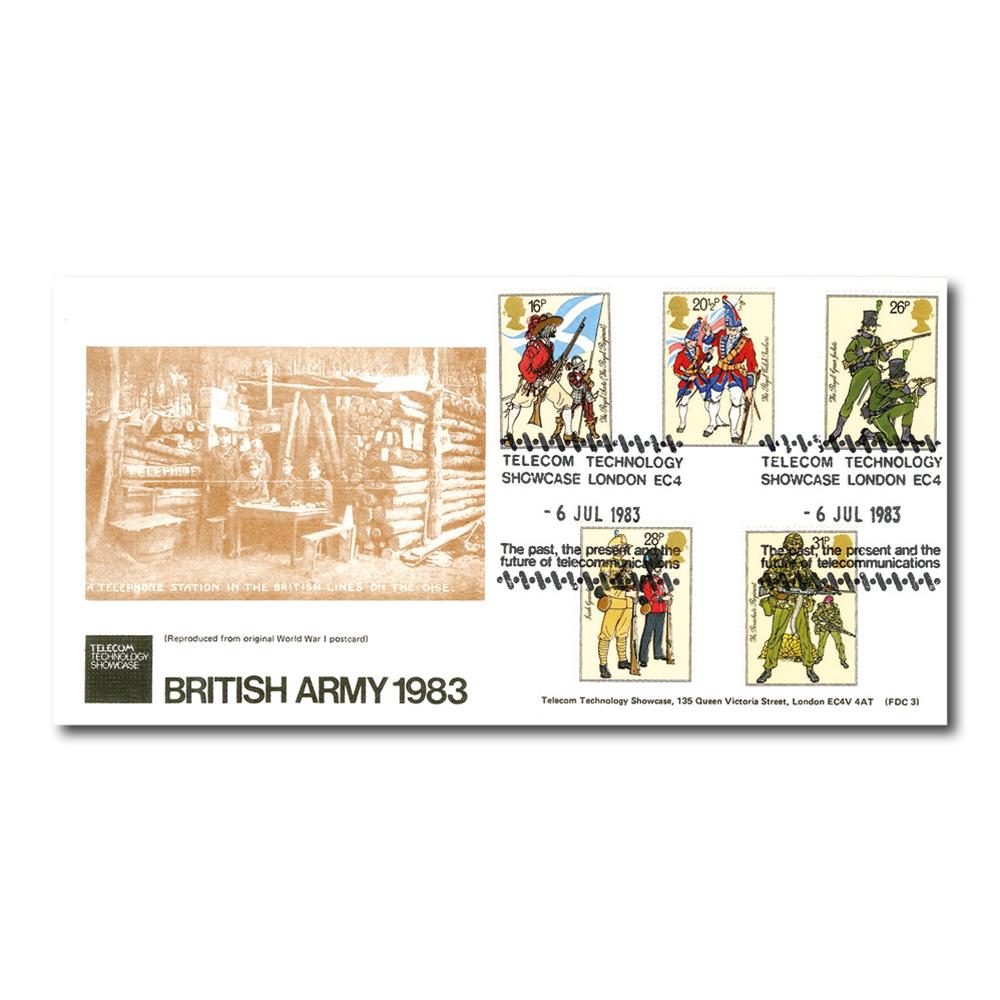 1983 Army - British Telecom - Telecom Technology Showcase Handstamp