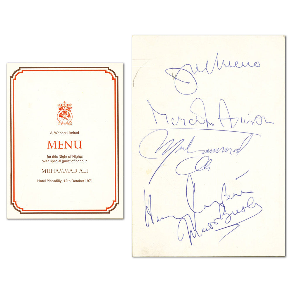 Muhammad Ali, Matt Busby, Joe Mercer, Harry Carpenter and Malcolm Alli