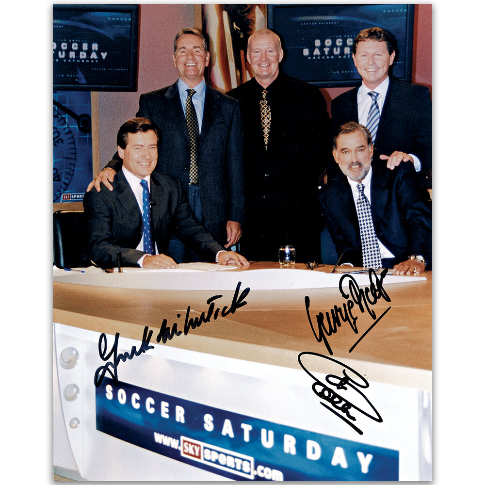 George Best, Frank McLintock and Clive Allen - Autograph - Signed Colo