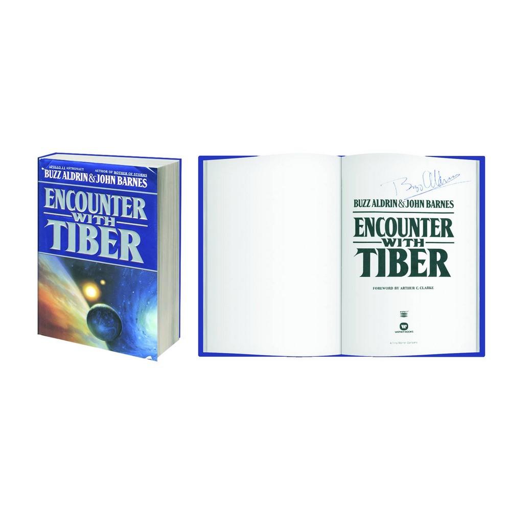 BUZZ ALDRIN Autographed Signed Book - ENCOUNTER WITH TIBER. Apollo 11