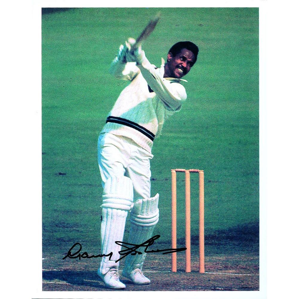 Sir Gary Sobers - Autograph - Signed Colour Photograph