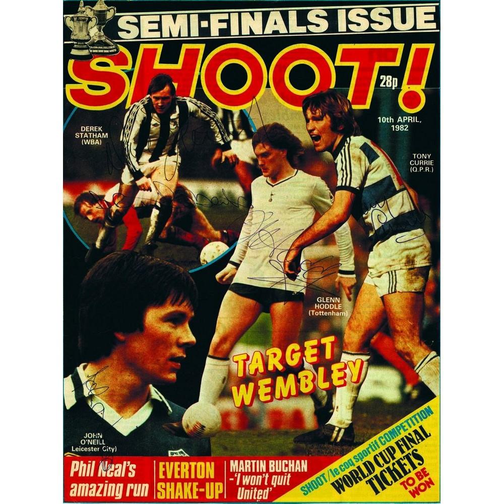 Derek Statham, Tony Currie, Glenn Hoddle & John O'Neill - Autograph