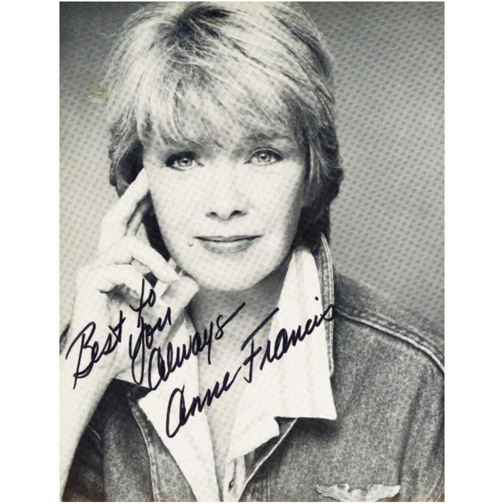 Anne Francis - Autograph - Signed Black and White Photograph