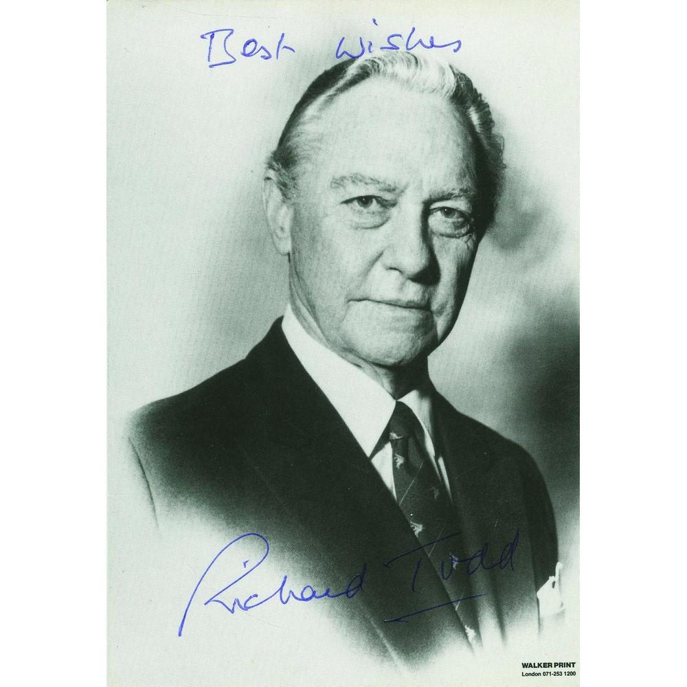 Richard Todd - Autograph - Signed Black and White Photograph